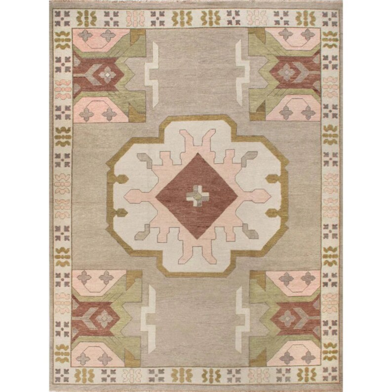 9x12 Zara Earth Tones Rug, Modern Hand Knotted Rug, Large Area Rugs ...