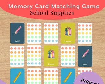 Animal Game • 16 Memory Matching Game Cards • Pairs Montessori ...