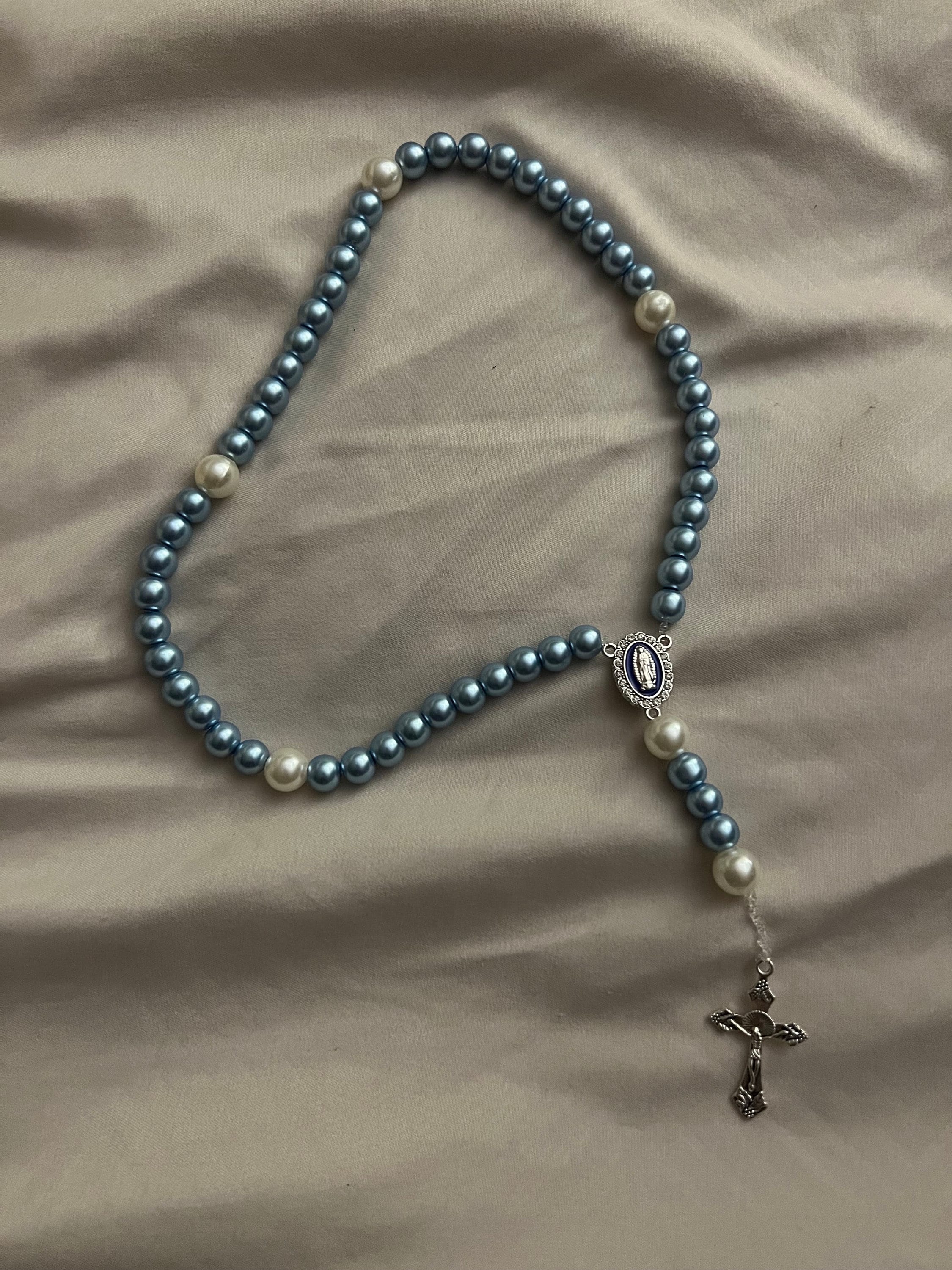 Colorful Pearl Beads Rosary - Etsy