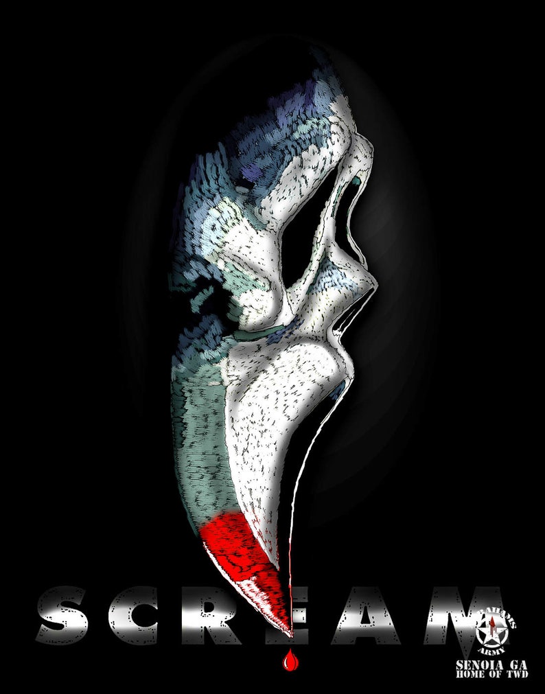 36x24 Scream / Ghostface - Etsy