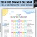 Organize a Fun-filled Summer With Your Kids 2024 Wall Calendar for June ...
