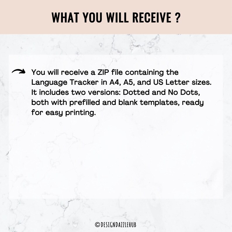 Language Learning Tracker | Printable Bullet Journal Page (digital ...