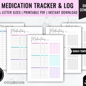 Printable Medication Tracker | Medication Management | Medication ...