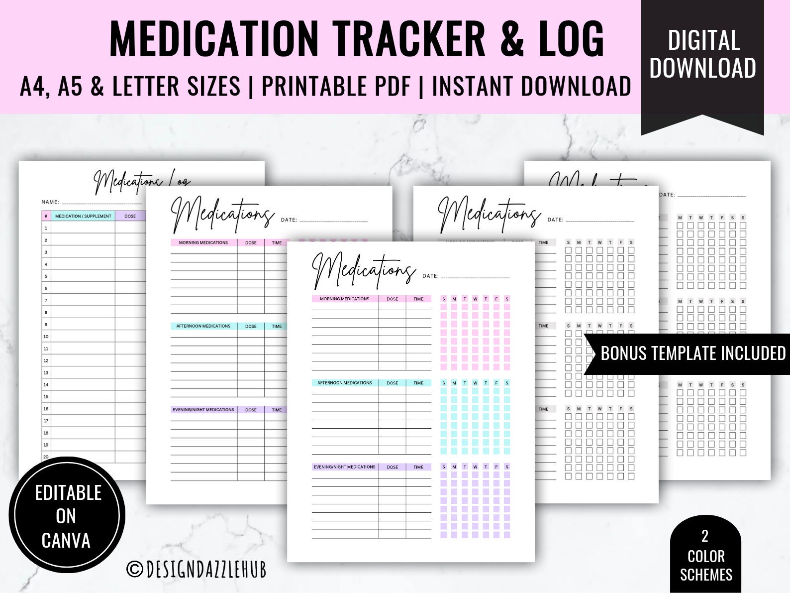 Printable Medication Tracker Medication Management Medication Tracker ...