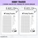 Hobby Tracker Printable | Hobby Journal | Planner Page | Fun Tracker ...