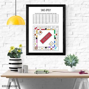 Printable Savings Game | Savings Tracker | Savings Goal | Budgeting ...