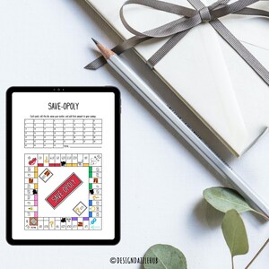 Printable Savings Game | Savings Tracker | Savings Goal | Budgeting ...
