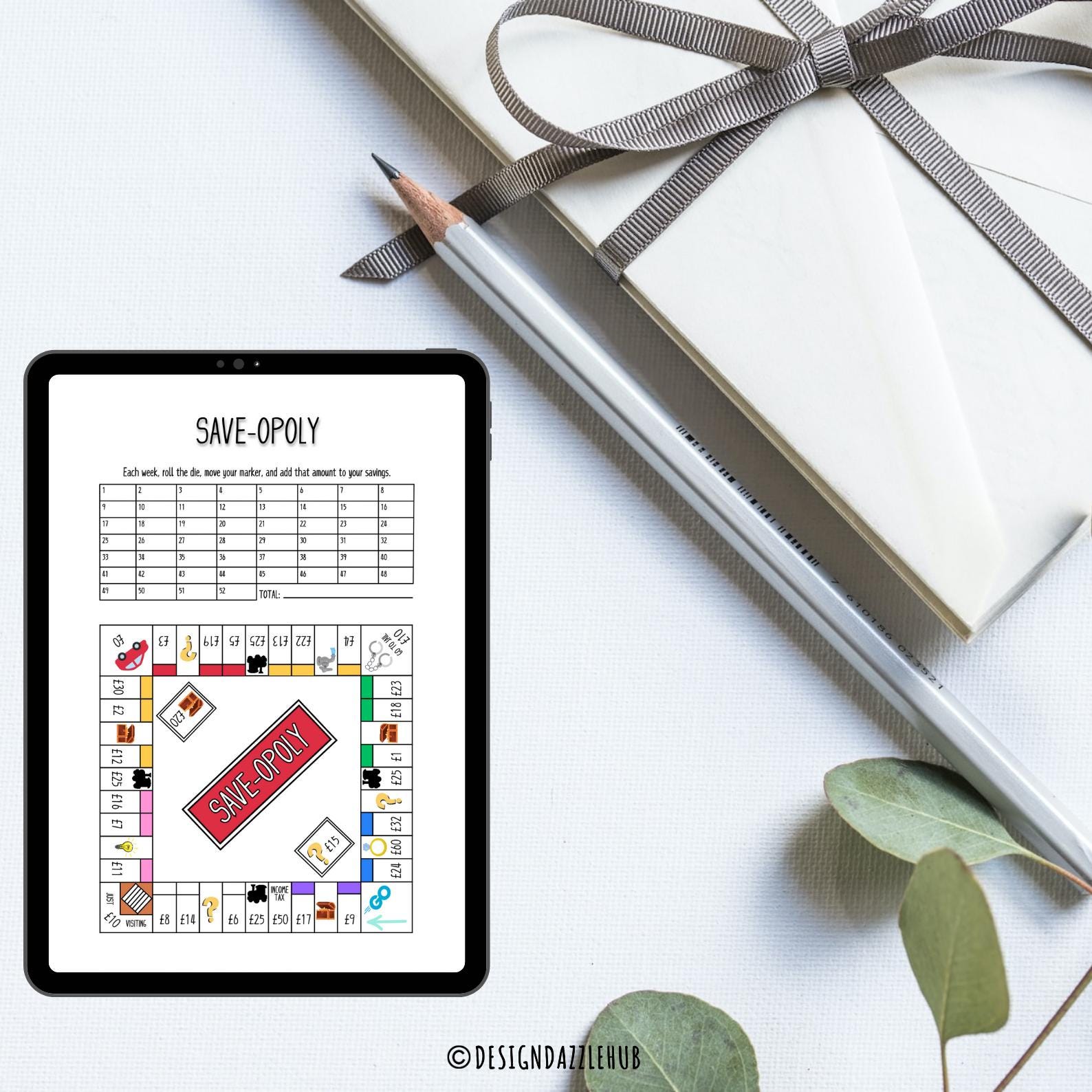 Printable Savings Game | Savings Tracker | Savings Goal | Budgeting ...