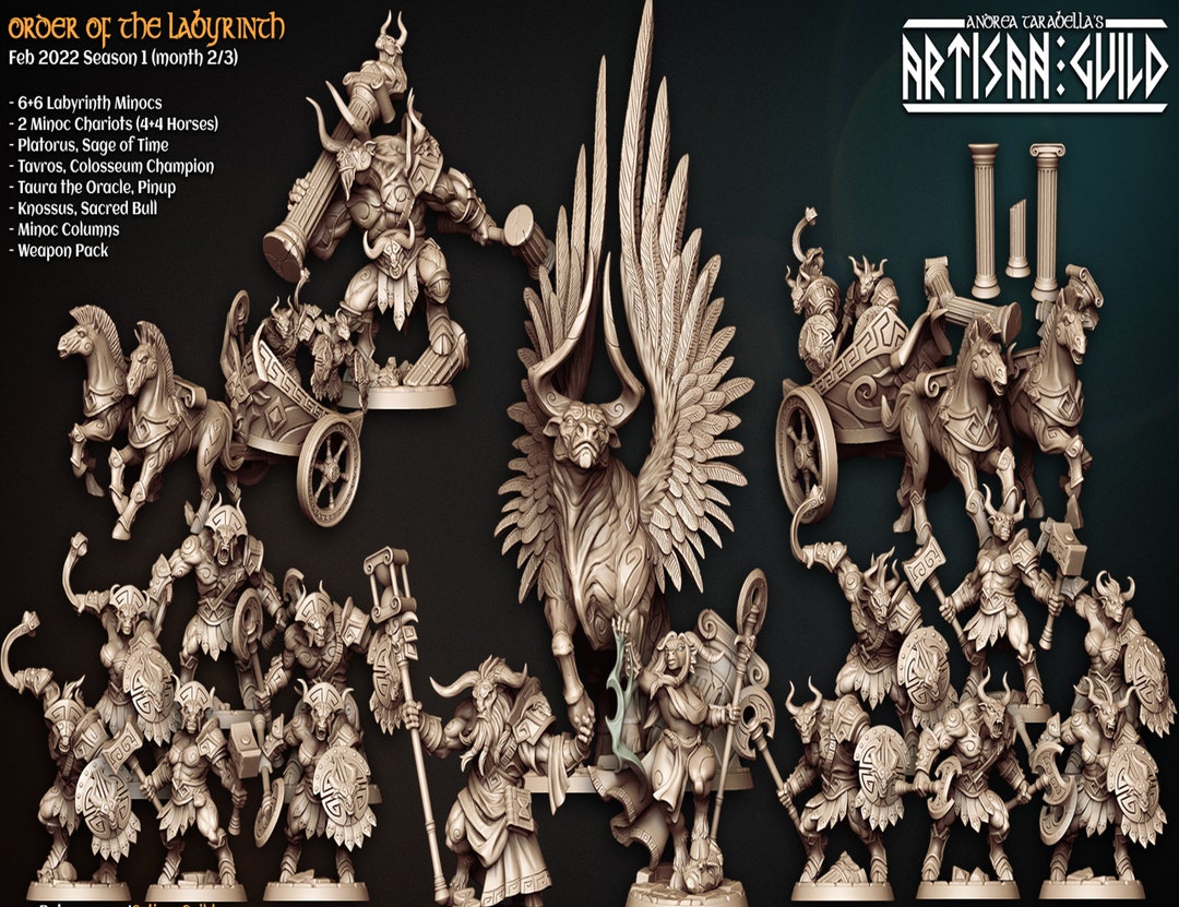 ARTISAN GUILD Miniatures Order of the Labyrinth 2022 Released Tabletop ...