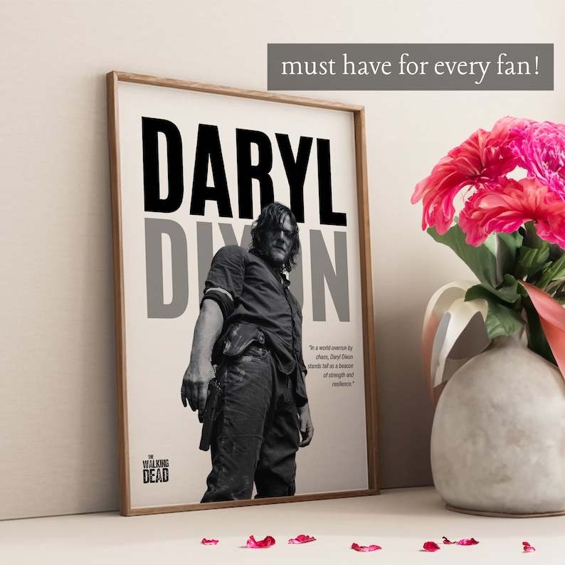 Daryl Dixon Poster Physical Poster Print Wall Decor - Etsy