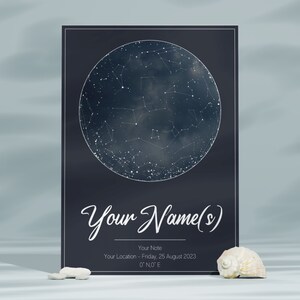 Custom Star Map Poster, Birthday & Anniversary Gift, Trend Star Map ...