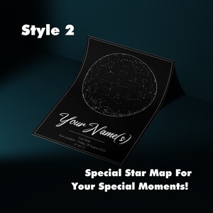 Custom Star Map Poster, Birthday & Anniversary Gift, Trend Star Map ...