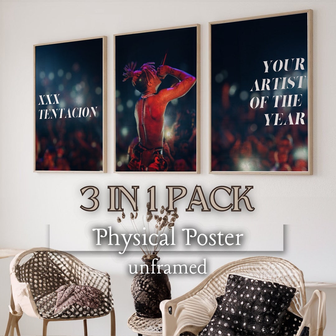 Xxxtentacion 3 in 1 Poster Physical Xxxtentacion Poster Prints Wall ...