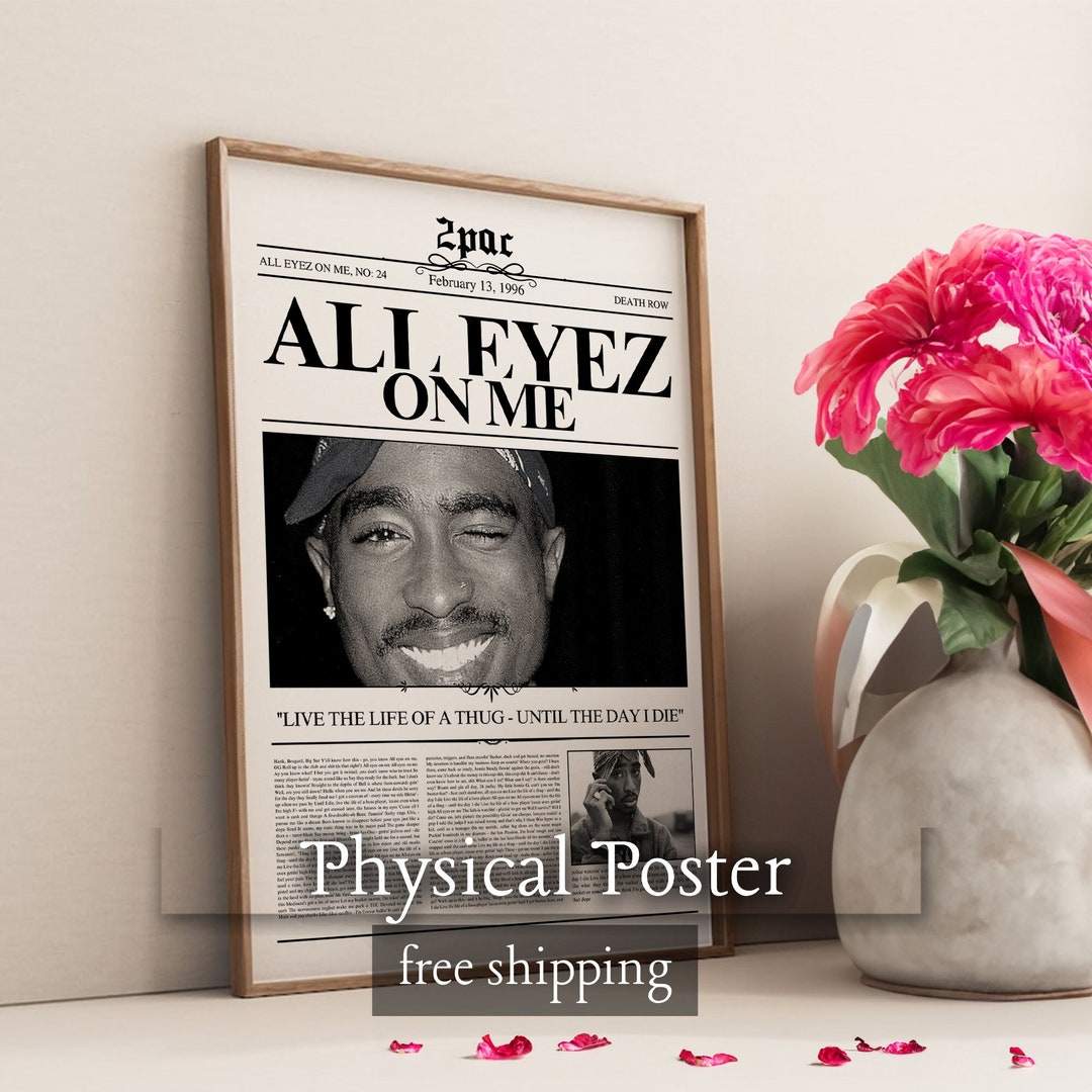 Tupac Shakur Poster Physical 2pac Poster Print Wall Decor - Etsy Canada