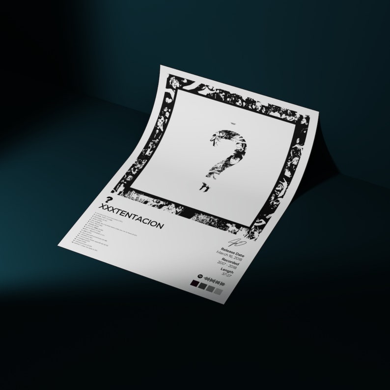 Xxxtentacion 3 in 1 Album Poster, Trend Wall Decor, Digital Download ...