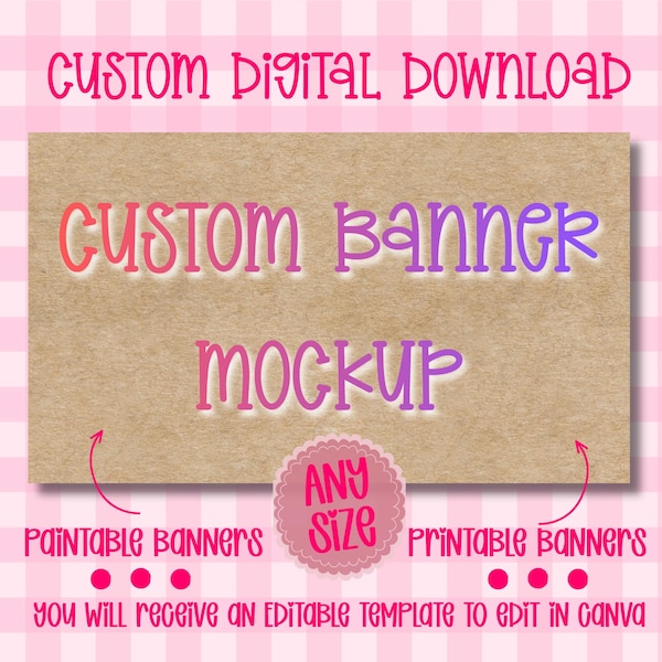 Brown Paper Banner Size - Etsy