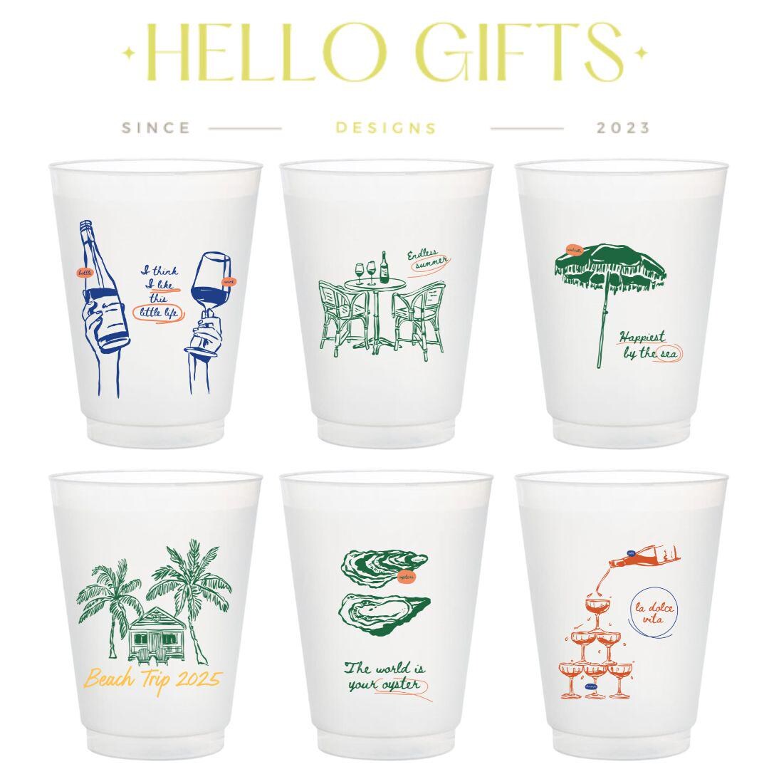 PERSONALIZED Summer Party Cups | La Dolce Vita Party | Personalized ...