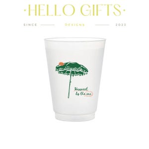 Personalized La Dolce Vita Party Cups | Coastal Bachelorette Drinkware ...
