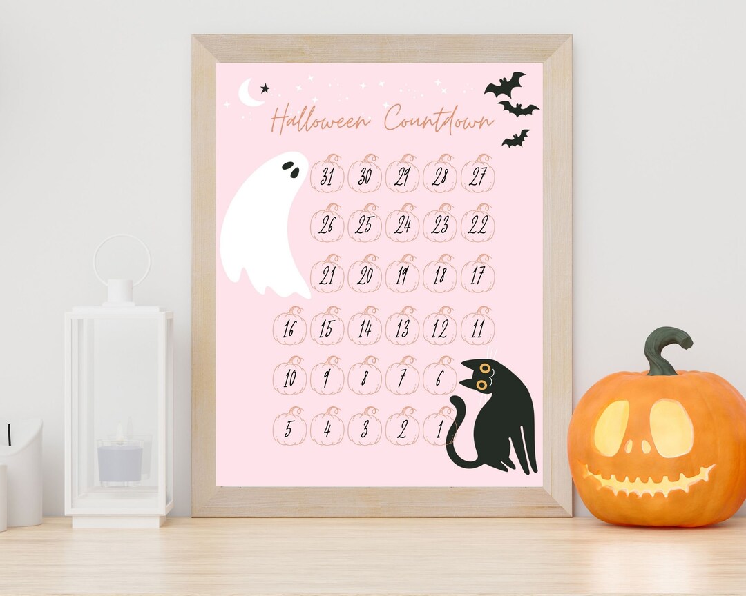 Printable Halloween Countdown | Halloween Calendar, Halloween ...