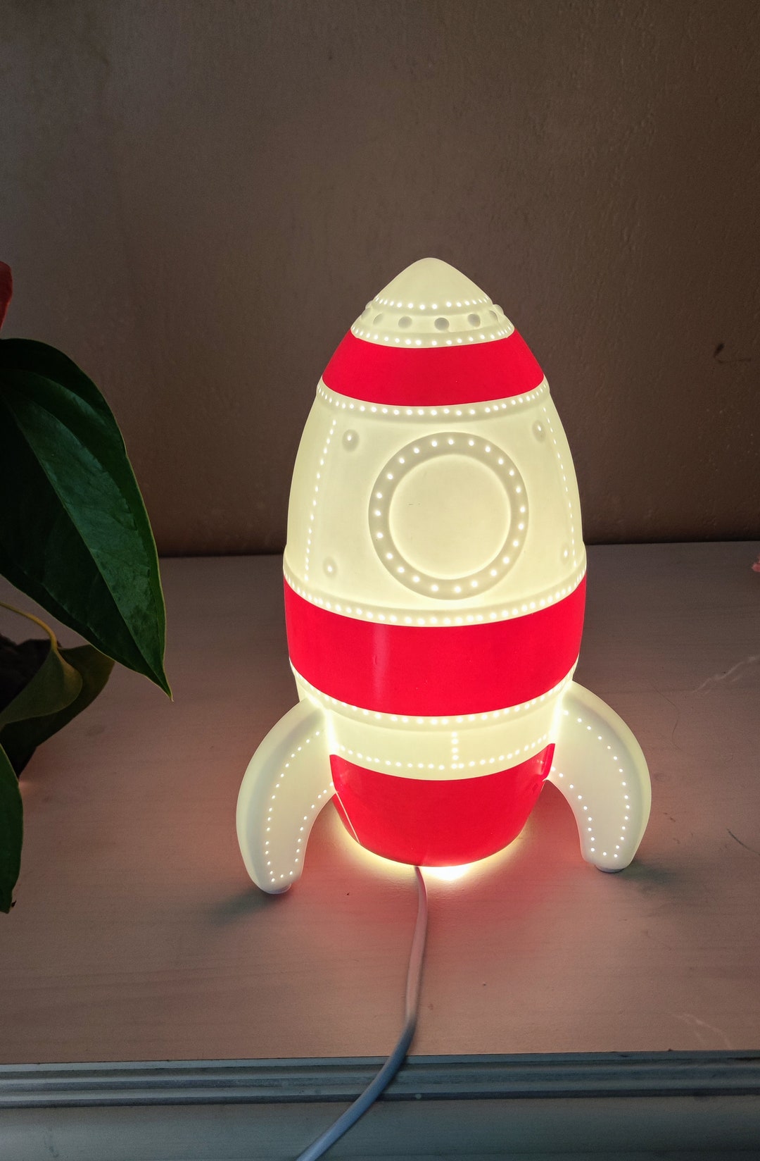 Vintage Rocket Lamp - Tintin Inspired - Karre Design - Etsy