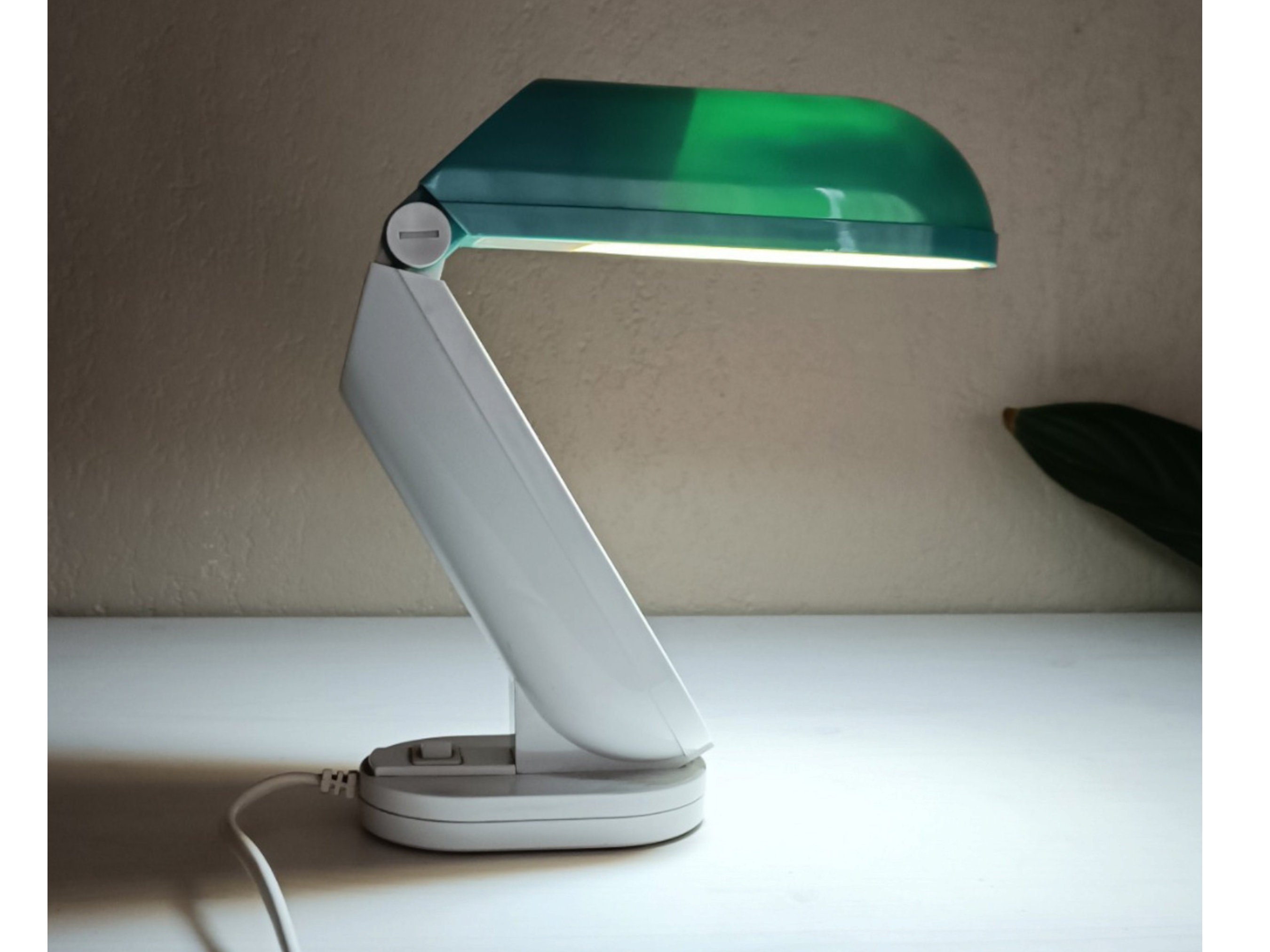 Vintage 1980s Italian Memphis Style Folding Table Lamp - Unique Design ...