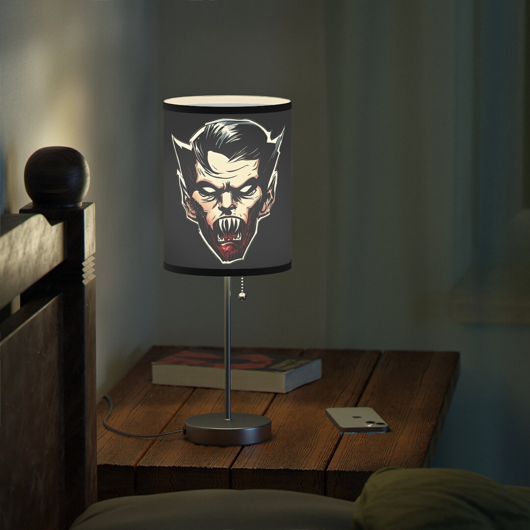 Creepy Gothic Vampire Head Lamp - Etsy