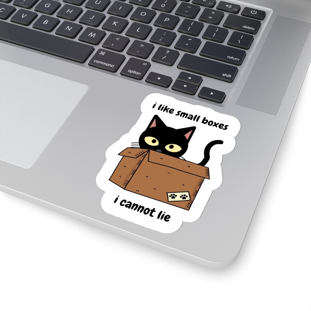 I Like Small Boxes I Can Not Lie Sticker Cat Lover Stickers - Etsy