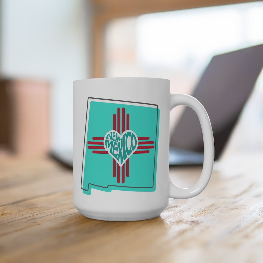 New Mexico 70's Vibe, Two-sided Ceramic Coffee Mug, Addition to Your ...