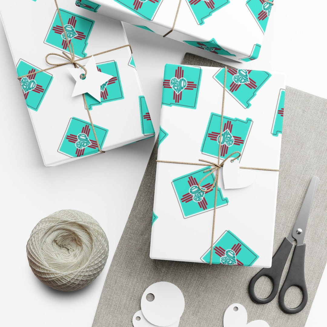 New Mexico "love" Gift Wrapping Paper | Land of Enchantment Wrapping ...