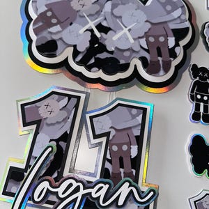 KAWS Birthday Cake Topper - Etsy