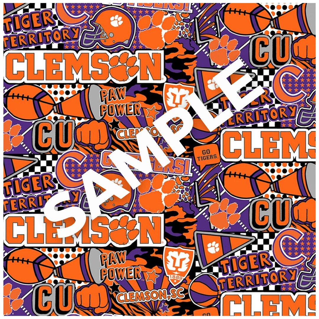 Edible Sheet Cake Wrap Clemson Tigers - Etsy