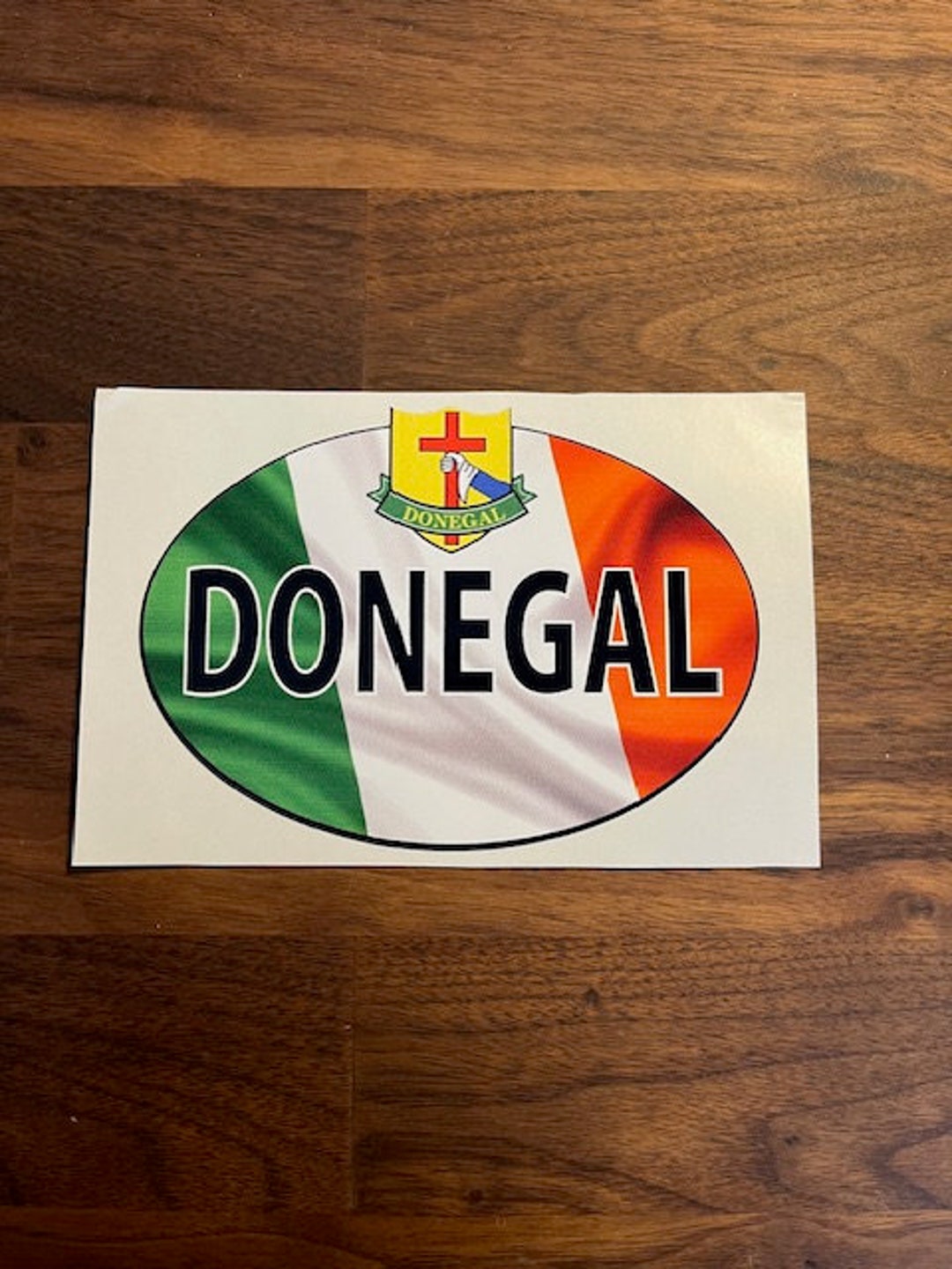 Donegal Sticker Irish Flag Background County Donegal Pride Decal ...