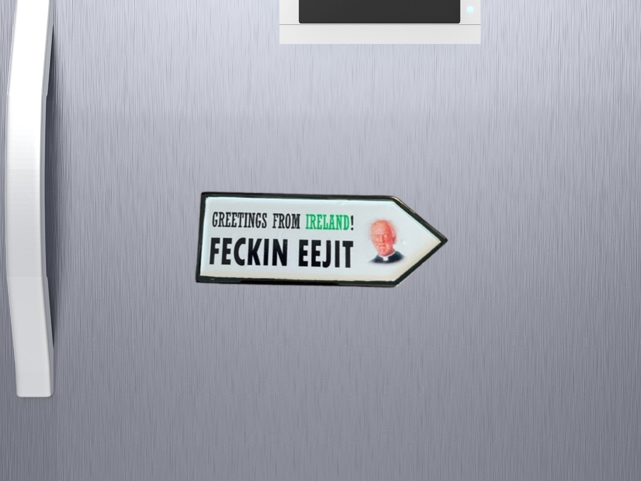A Irish 'feckin Eejit' Fridge Magnet Clever Sign Post Magnet Fun ...
