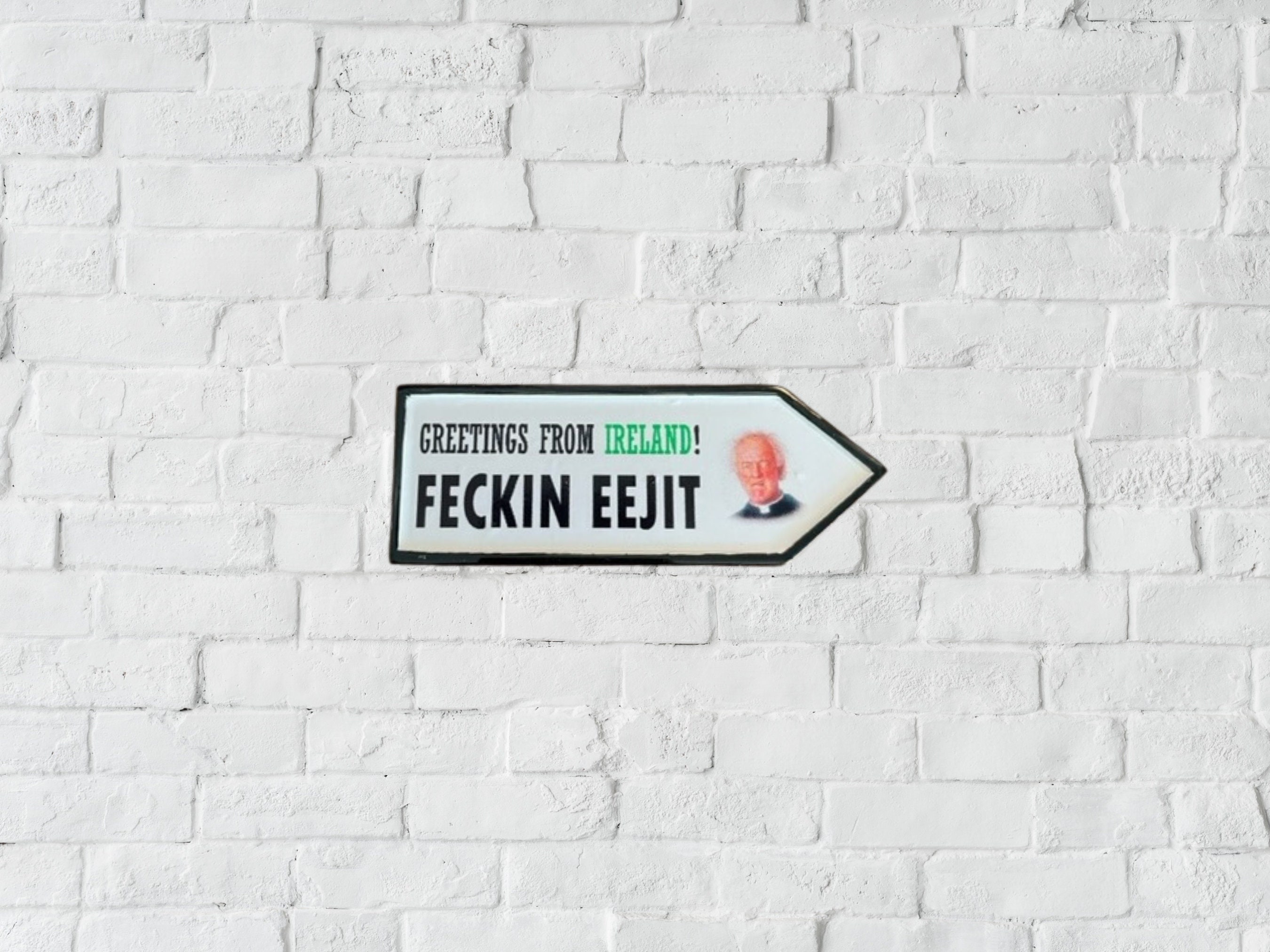 A Irish 'feckin Eejit' Fridge Magnet Clever Sign Post Magnet Fun ...