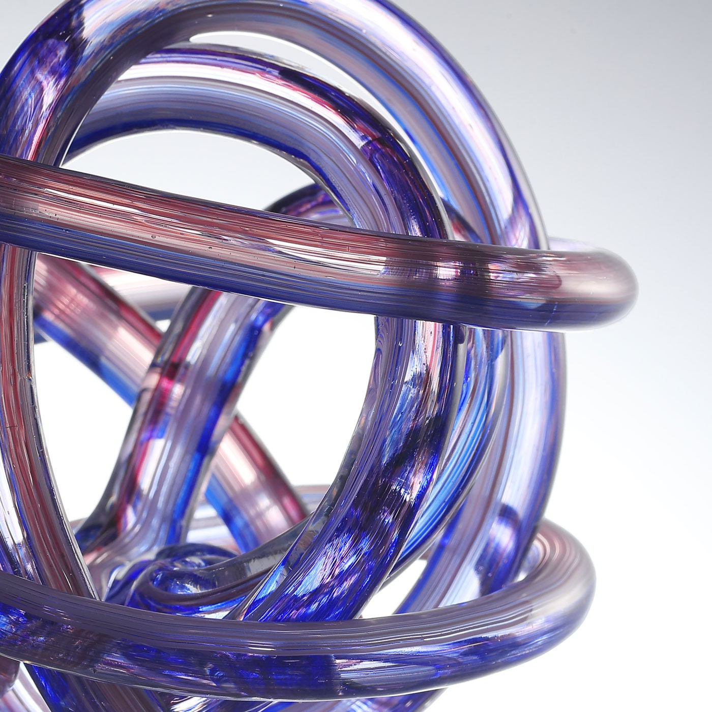 Hand Blown Infinity Knot Sommerso Art Orbit Glass Ball 4-8 Inch Tall - Etsy