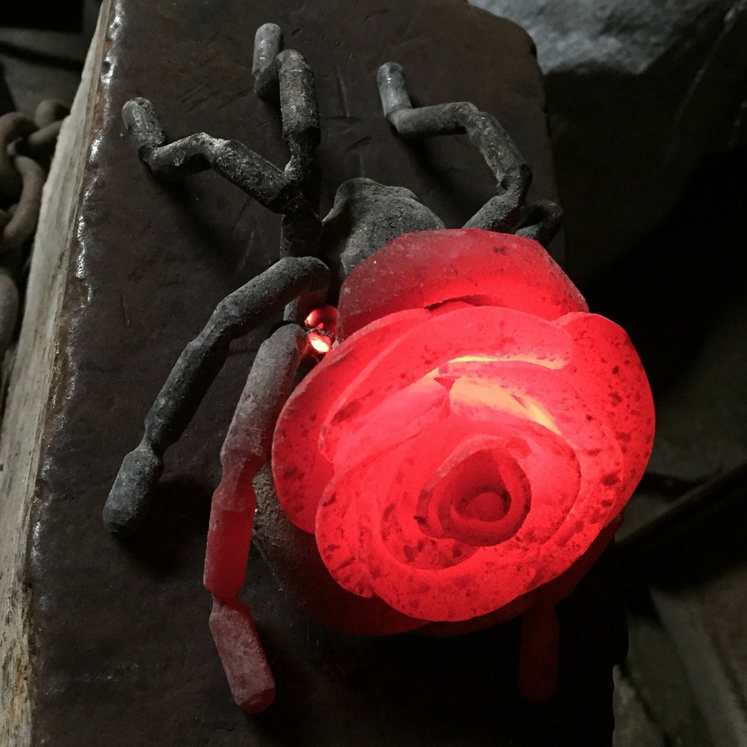 Forged spider Souvenir Hand-forged From Metal - Etsy