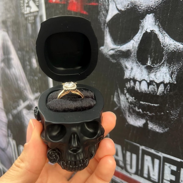 Skull Ring Box - Etsy