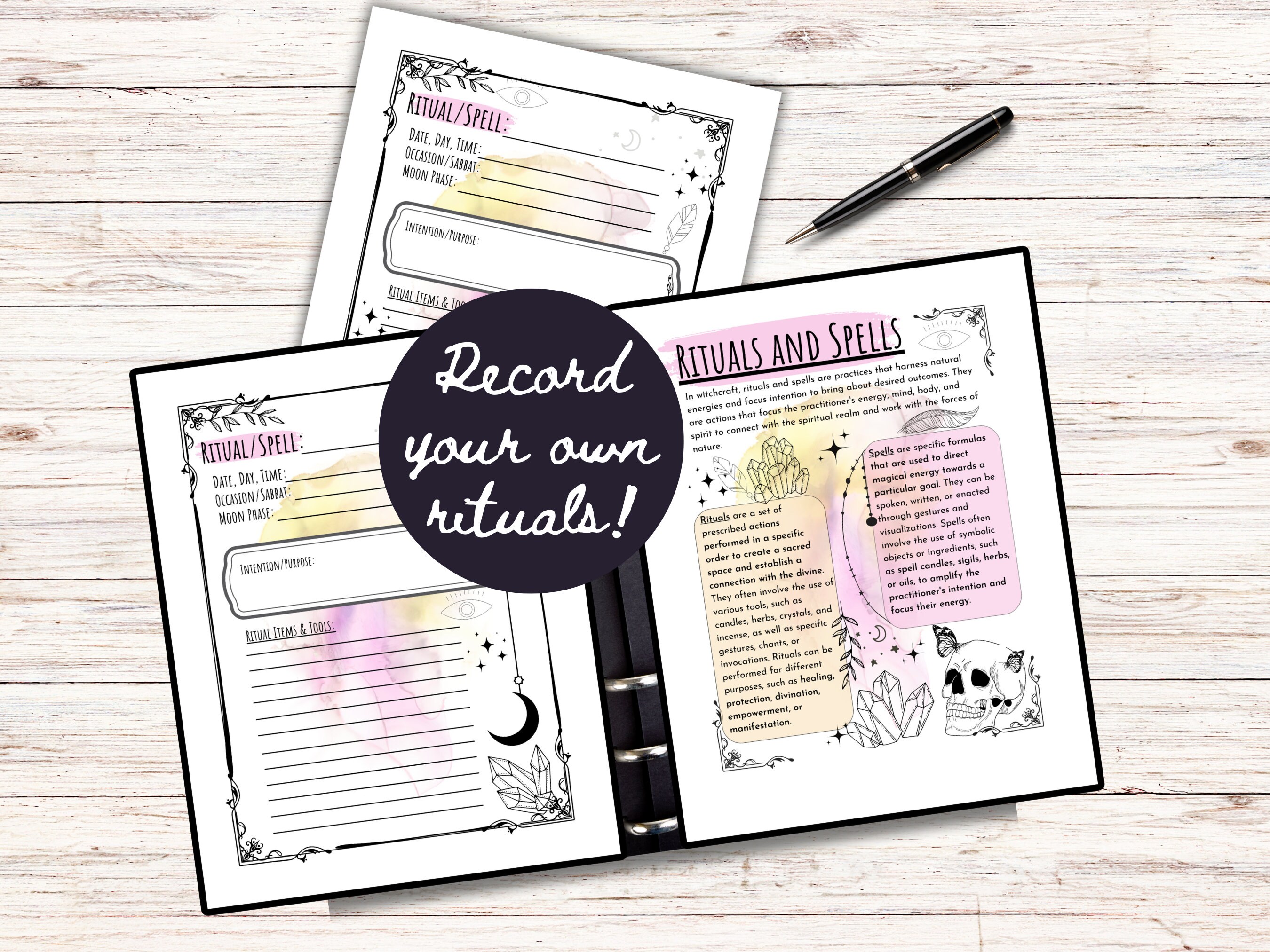 Spell Book Pages, Spell Casting, Grimoire Pages, Grimoire Journal ...