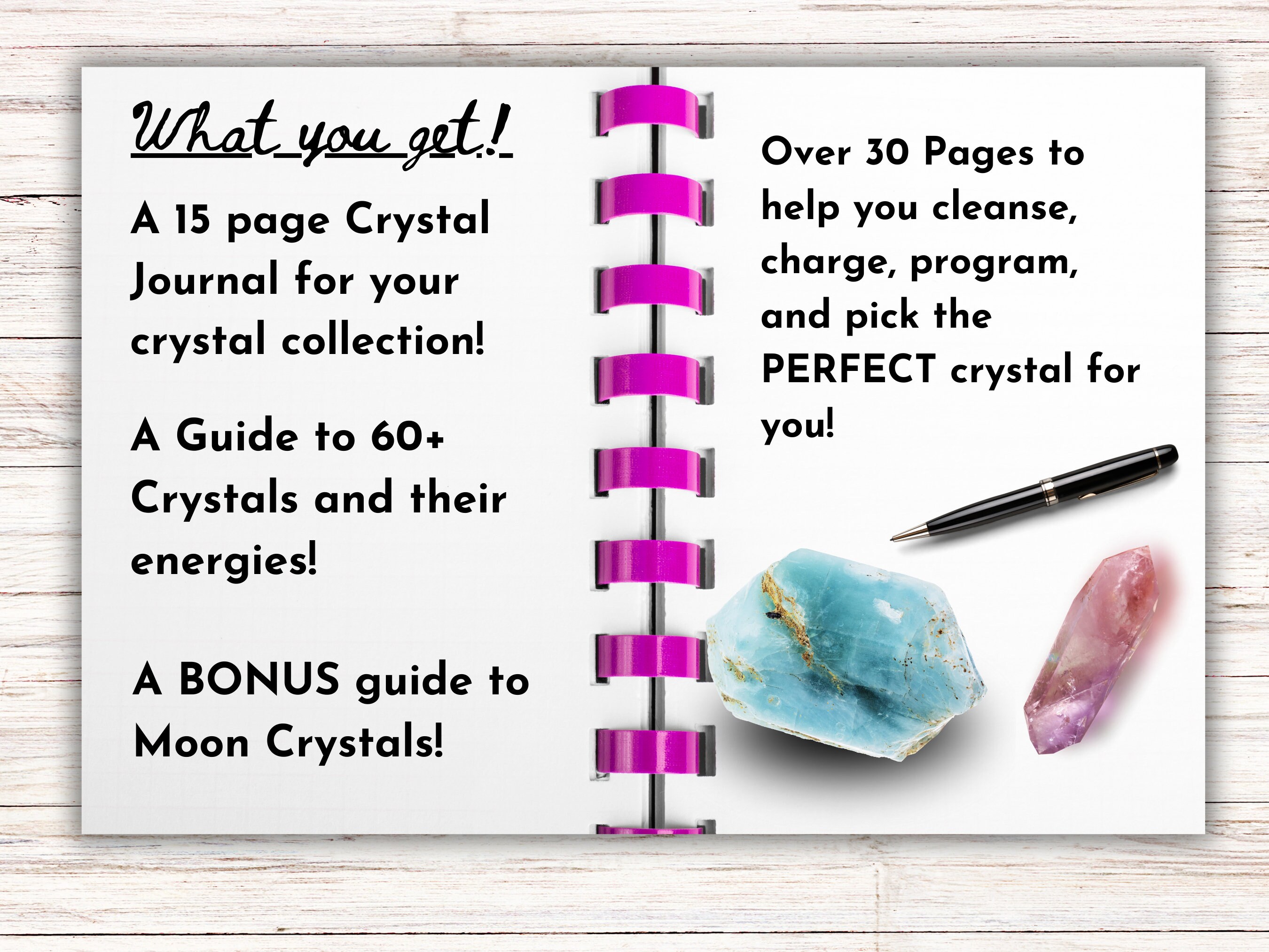 Grimoire Pages, Spell Book Pages, Crystal Magic, Book of Shadows Pages ...