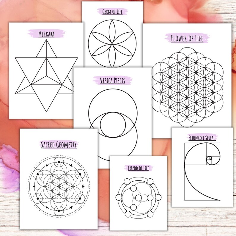 Sacred Geometry Grid Crystal Grid Printable Crystal Grid - Etsy