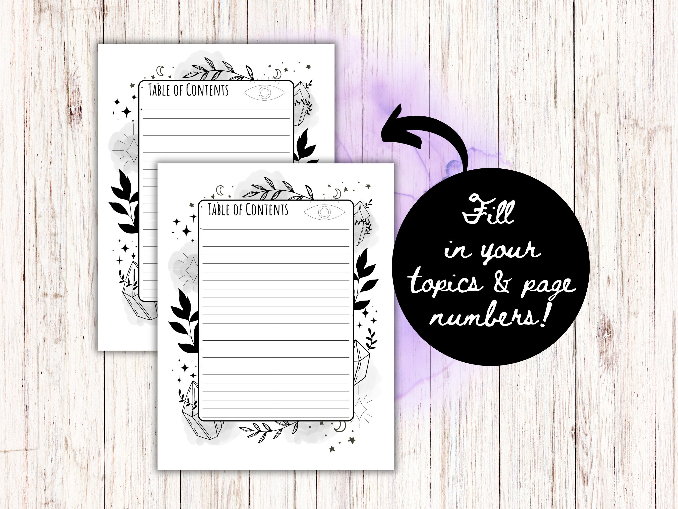 Blank Grimoire, Grimoire Pages, Book of Shadows Pages, Spell Book Pages ...