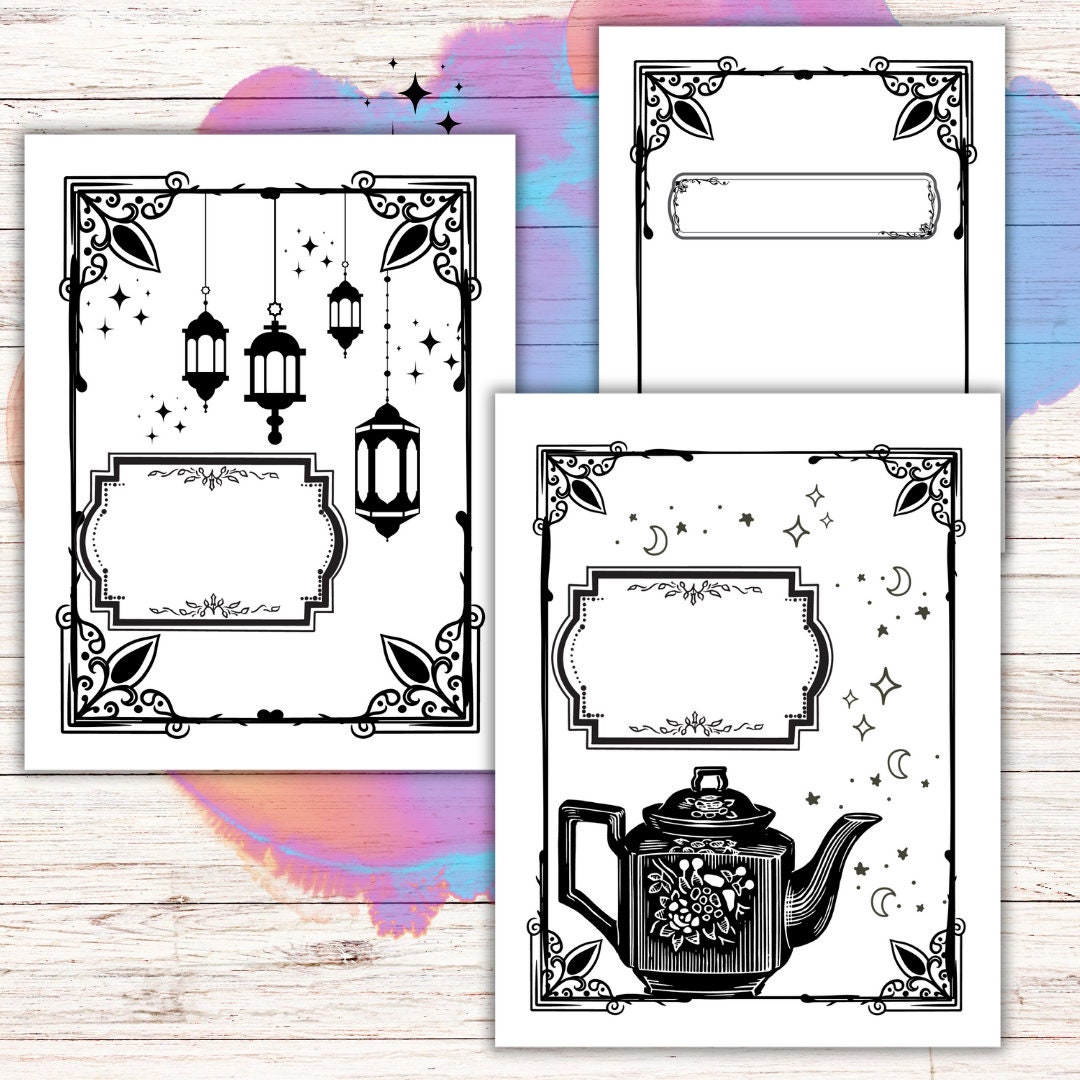 Blank Grimoire Grimoire Pages Book of Shadows Pages Tarot - Etsy