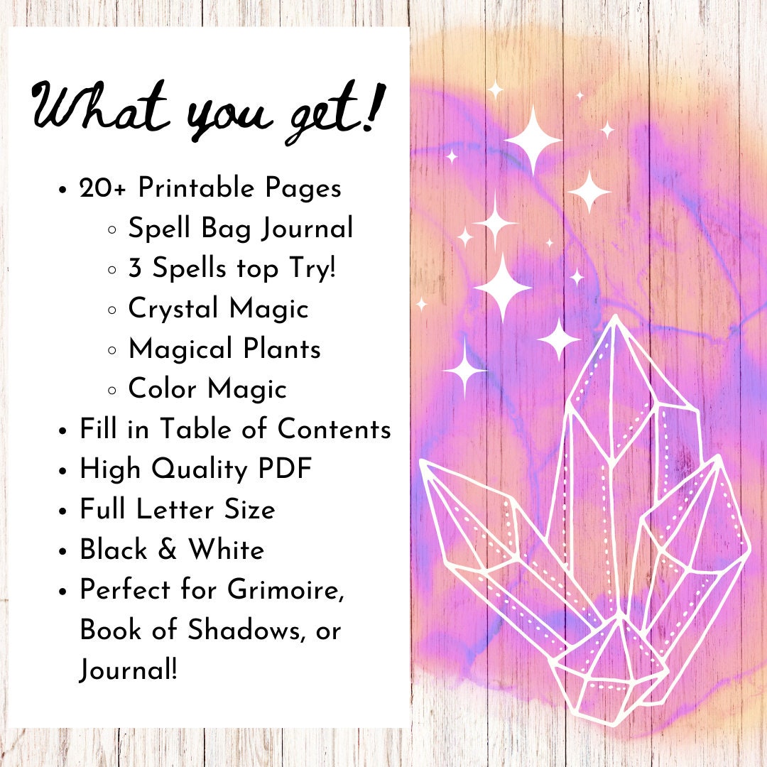 Spell Casting Witchcraft Starter Kit Spell Bag Spell - Etsy