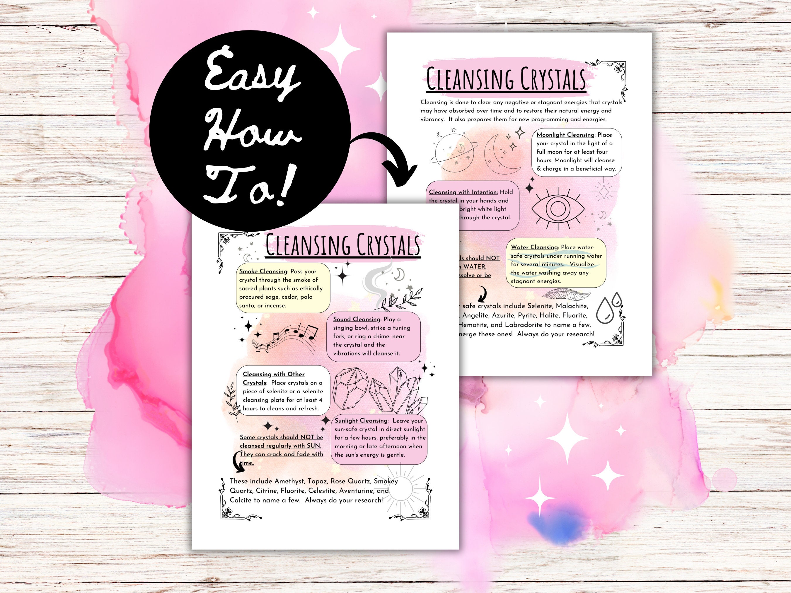 Grimoire Pages, Book of Shadows Pages, Crystal Magic, Blank Grimoire ...