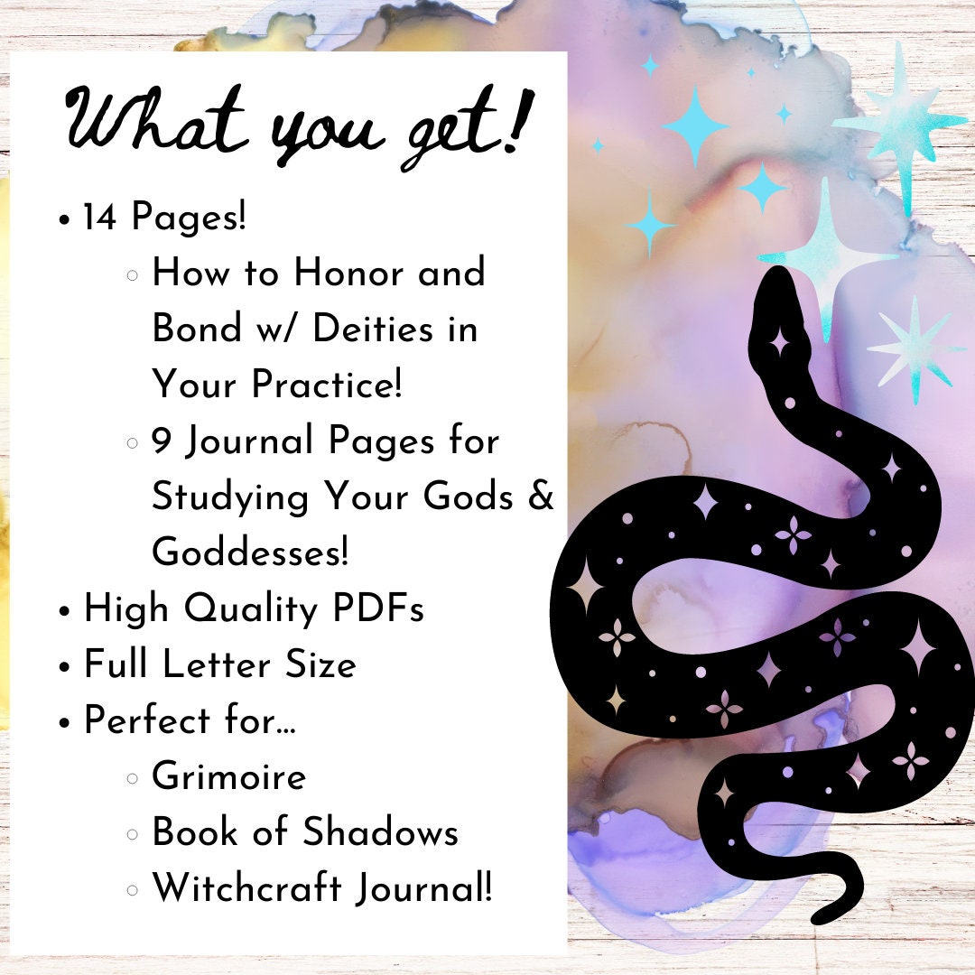 Grimoire Pages, Book of Shadows Pages, Spell Book Pages, Grimoire ...