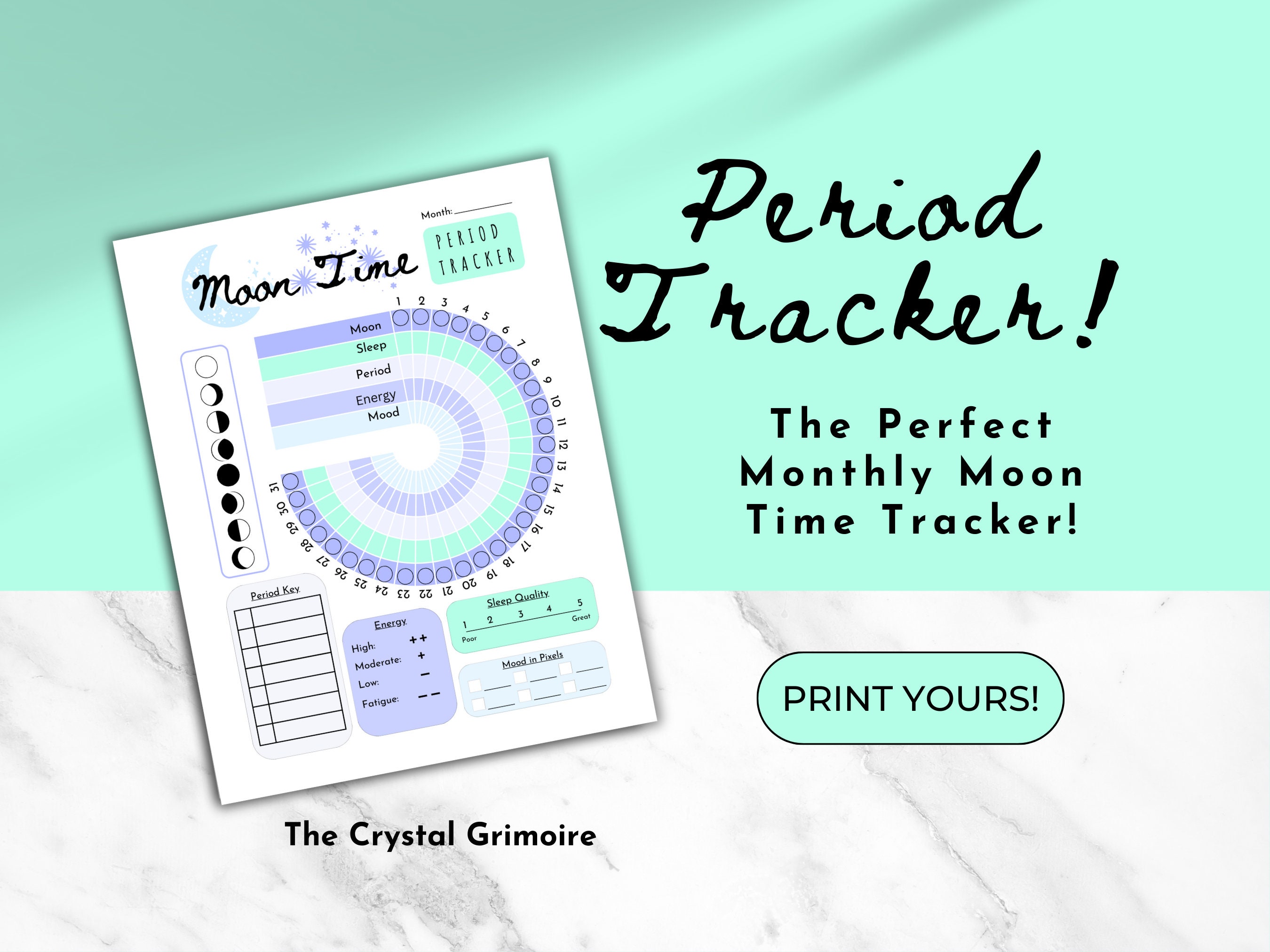 Period Tracker, Grimoire Pages, Period Journal, Period Planner ...