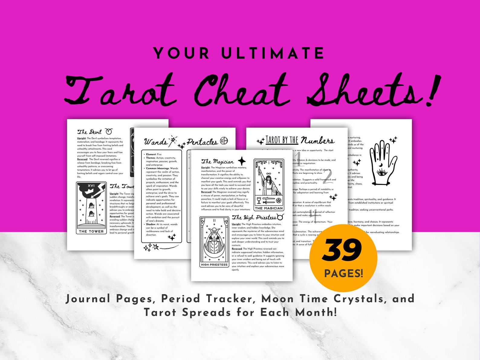 Tarot Journal, Tarot Cheat Sheet, Beginner Tarot, Tarot Study Guide ...