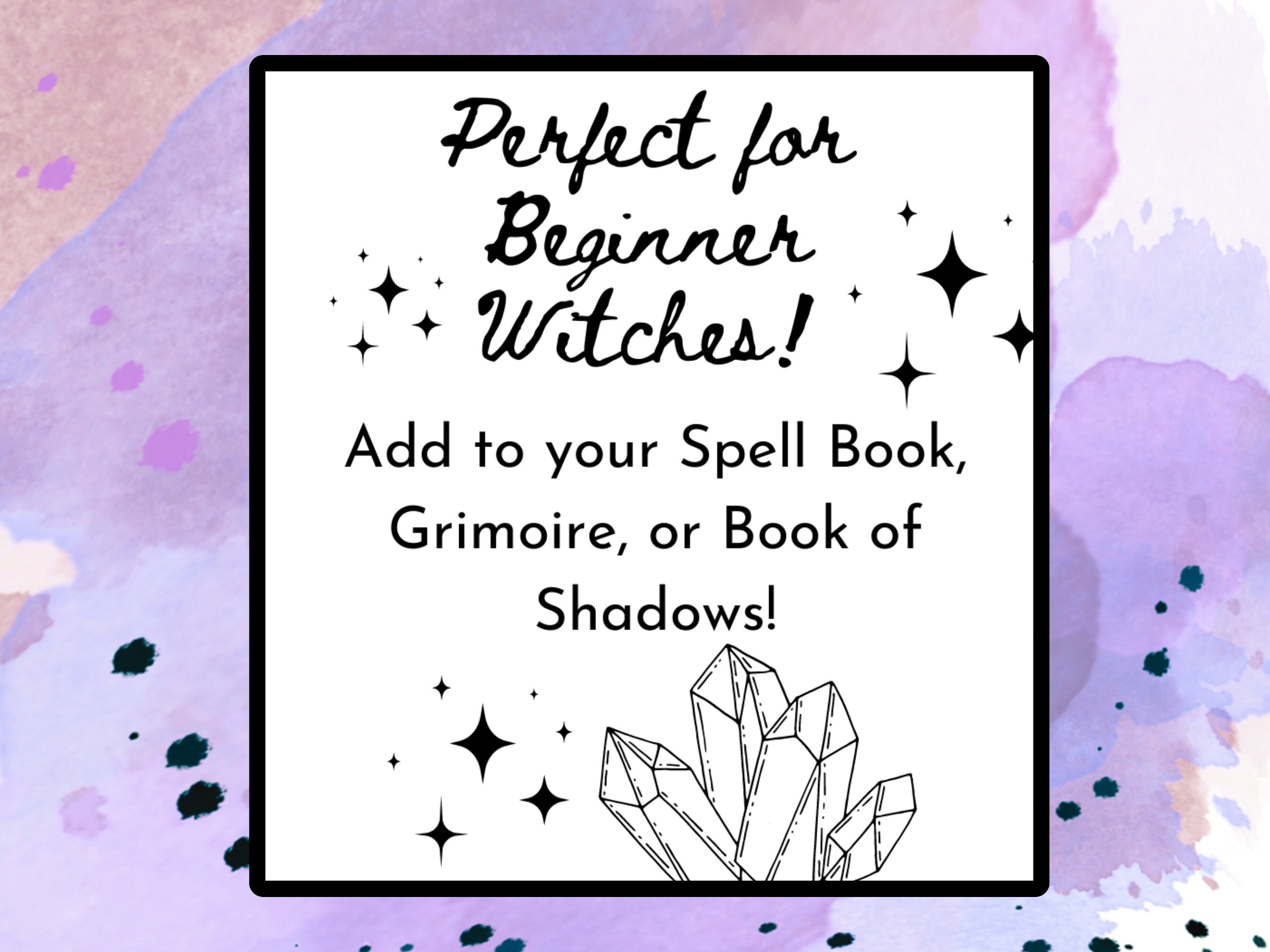 Spell Casting, Grimoire Pages, Book of Shadows Pages, Witchcraft ...