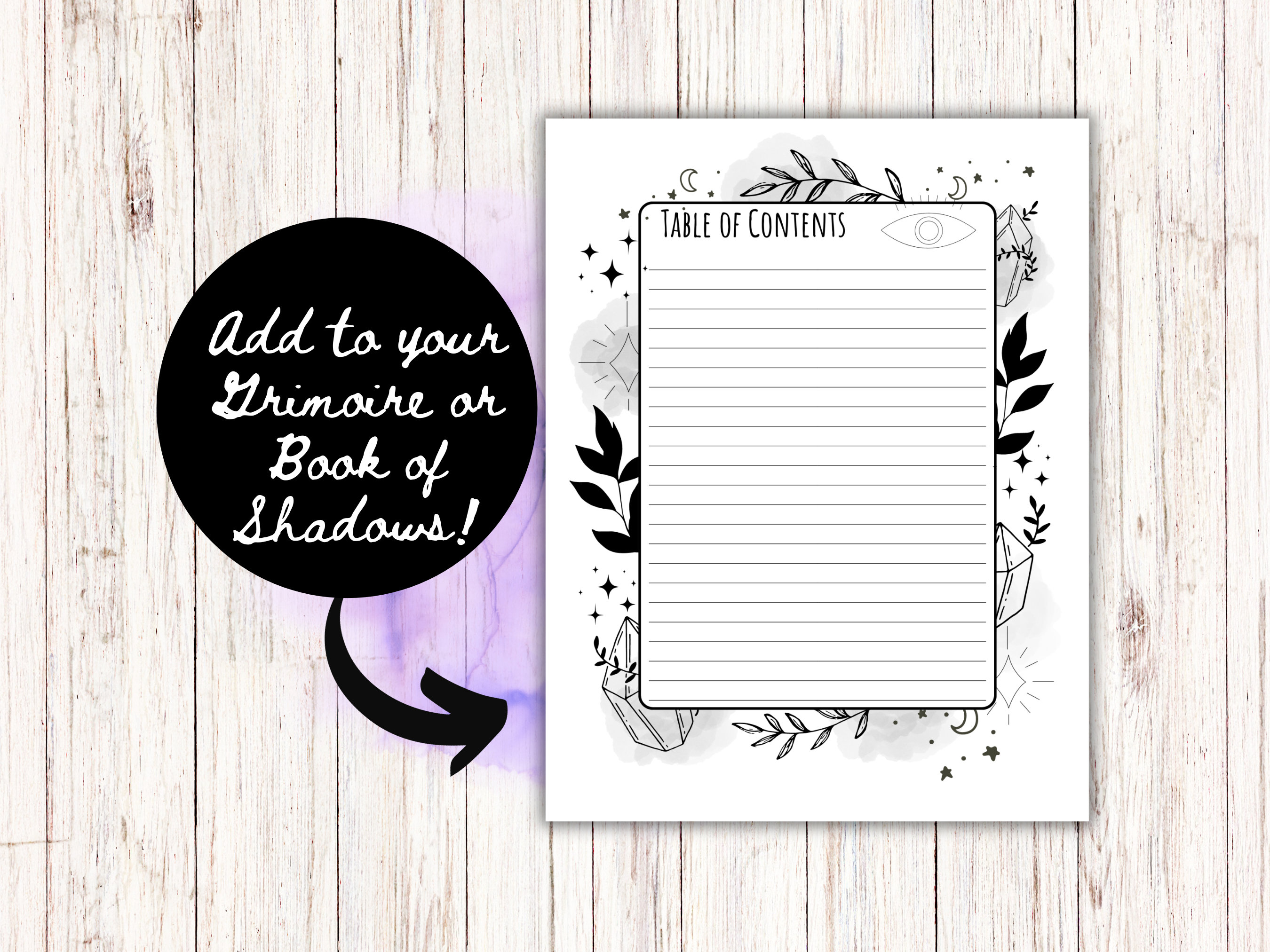 Blank Grimoire, Grimoire Pages, Book of Shadows Pages, Spell Book Pages ...