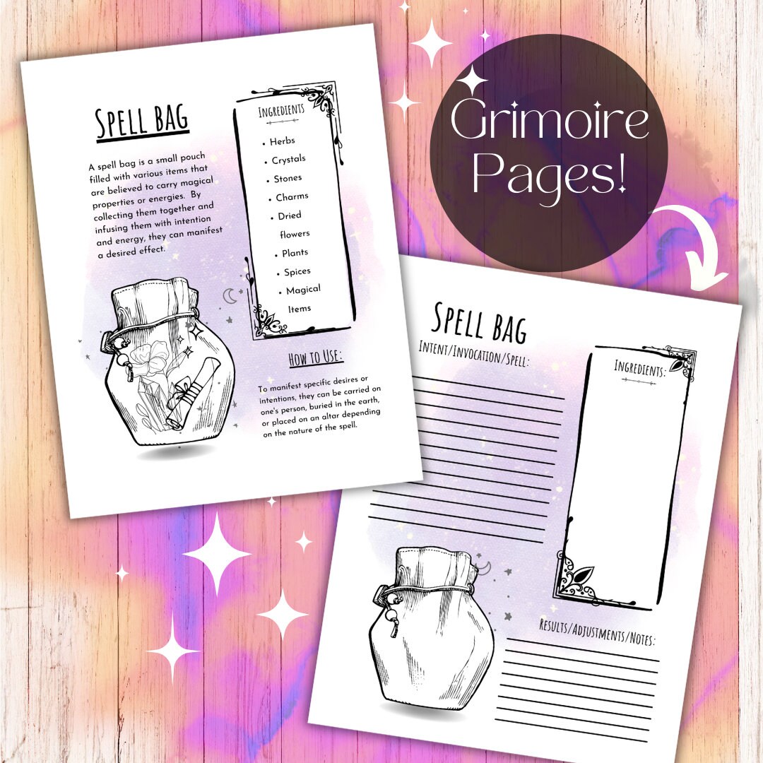Spell Casting Witchcraft Starter Kit Spell Bag Spell - Etsy